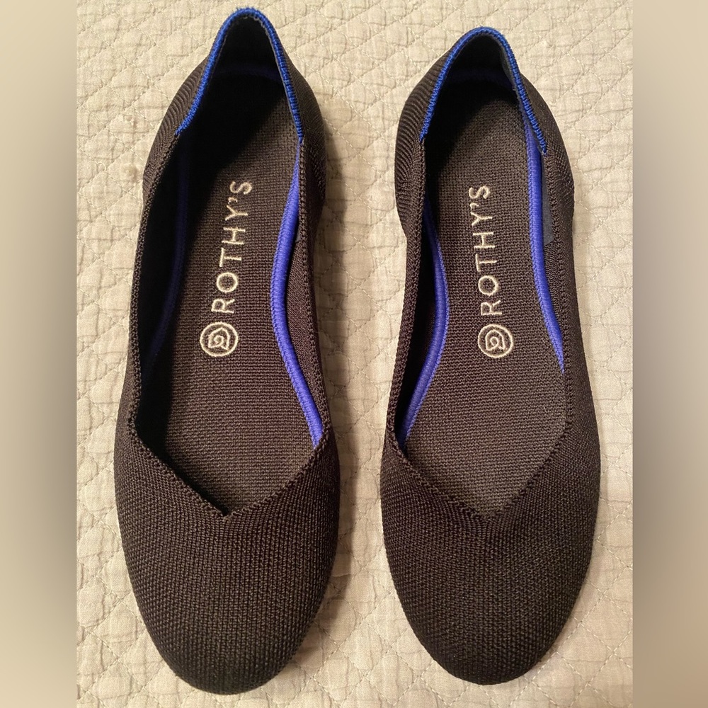 Rothy’s The Flat Black Ballet Flats Round Toe Women’s… - Gem